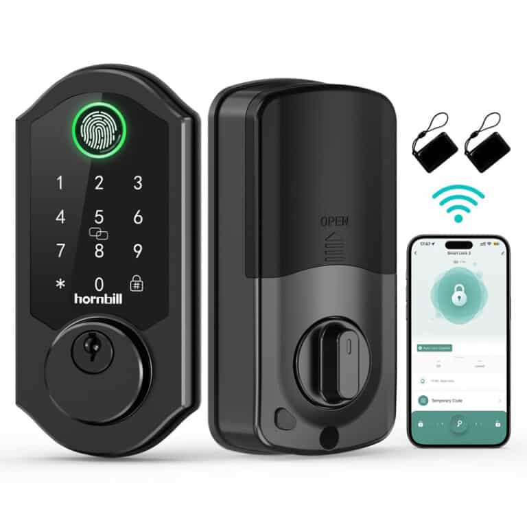 Fingerprint Scanner Door Lock Secure Keyless and Convenient | Hornbill ...