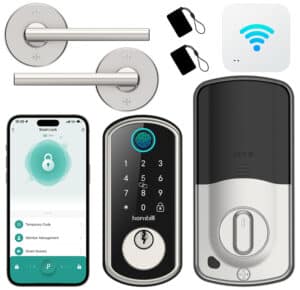 Fingerprint Door Lock - Smart Lock with App WiFi & Alexa Control - Y4 ...