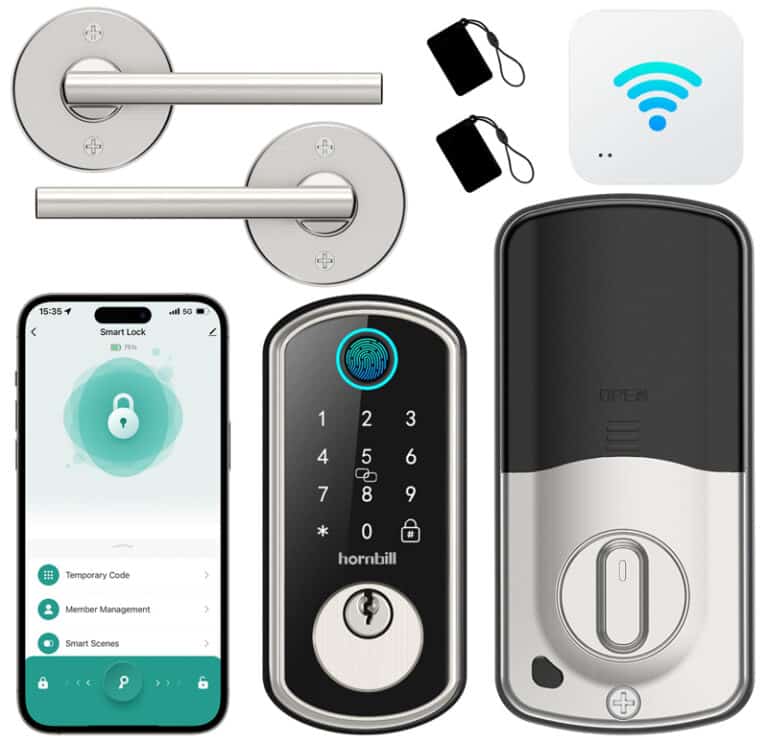 Fingerprint Door Lock - Smart Lock with App WiFi & Alexa Control - Y4 ...