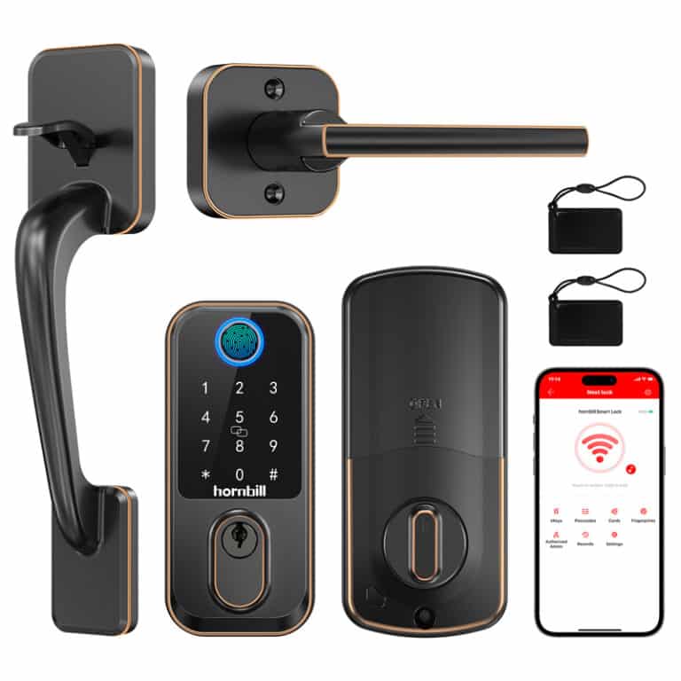 Smart Lock Product | Fingerprint Bluetooth WIFI Remote | Hornbill
