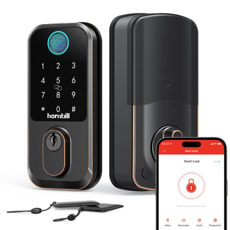 Electronic Front Door Lock Smart Keypad WiFi Door Locks | Hornbill